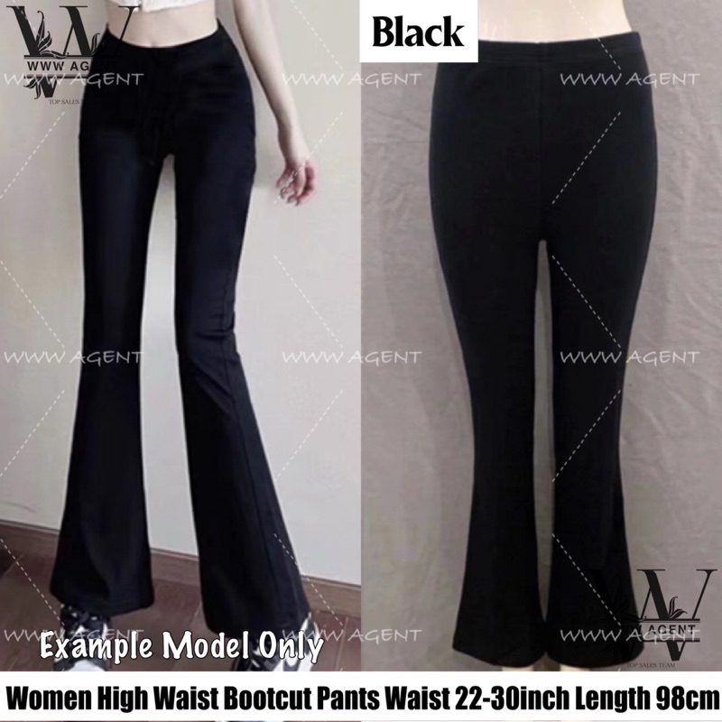 Women High Waist Bootcut Pants Flare Wide Leg Trousers Bell Bottom ...