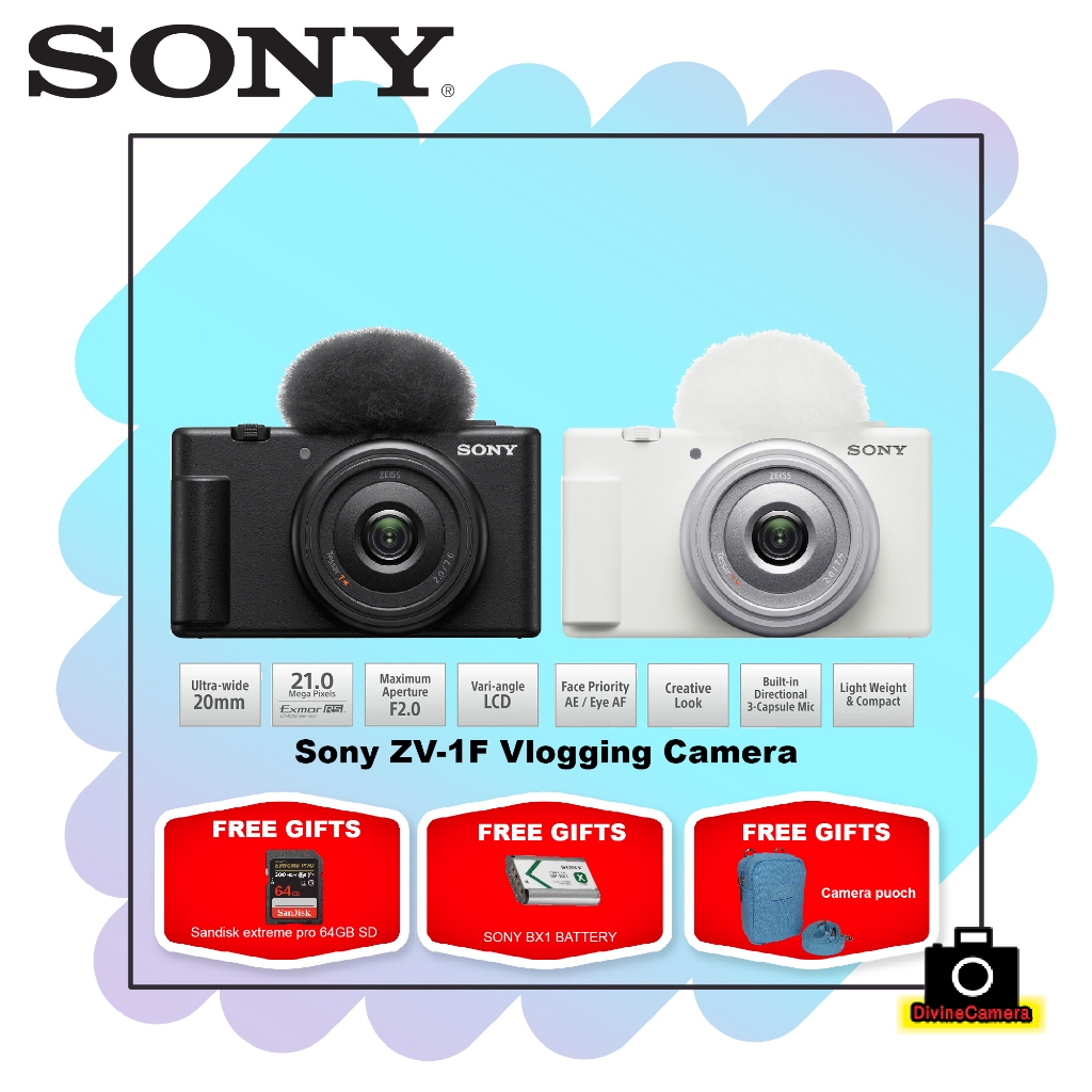 Sony ZV-1F Vlogging Digital Camera | Shopee Malaysia
