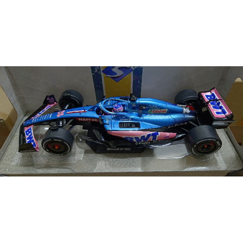 [Ready Stock] SOLIDO 1/18 F1 2022 Alphine A522 #14 (Fernando Alonso ...