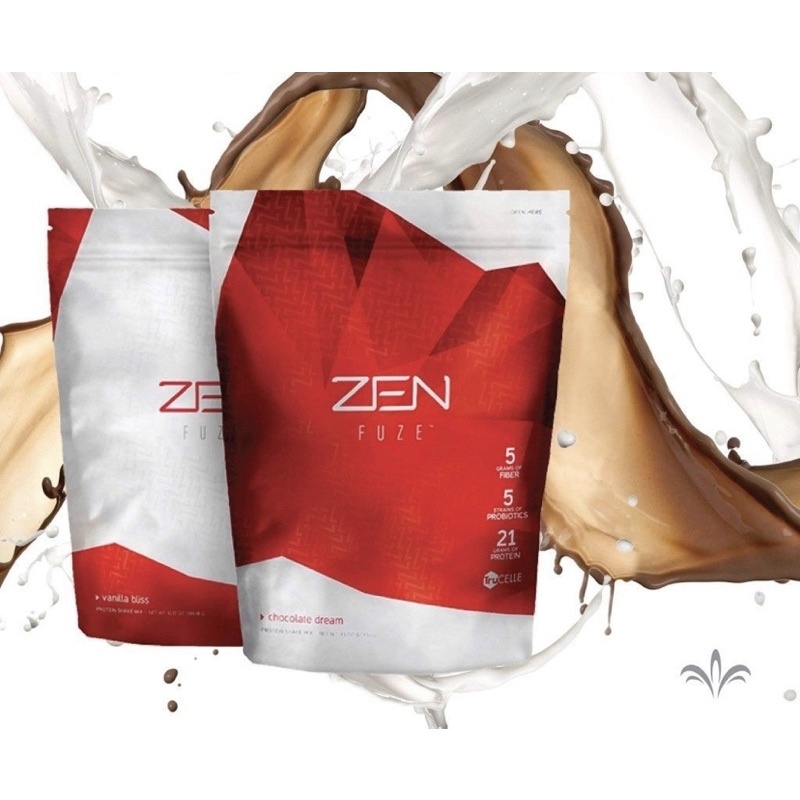 Jeunses ZEN Fuze Vanilla Bliss Chocolate Dream Protein Shake Zen Bodi ...