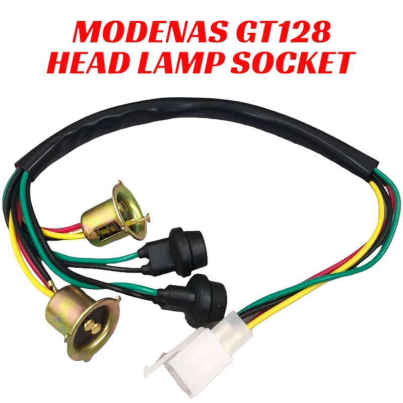 Modenas GT128 GT 128 Head Lamp Socket Lampu Depan Soket GT128 | Shopee ...
