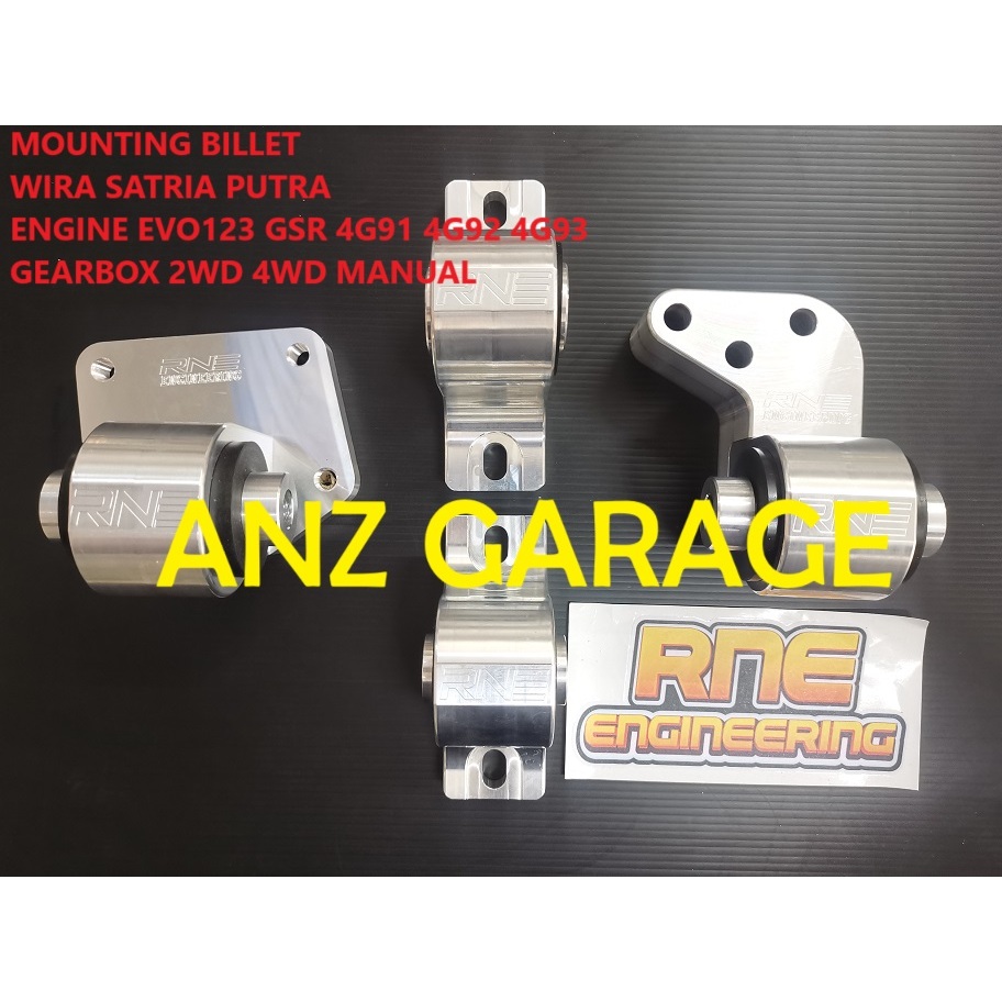 MITSUBISHI EVO 123 RNE BILLET ENGINE MOUNTING - EVO123 WIRA SATRIA ...