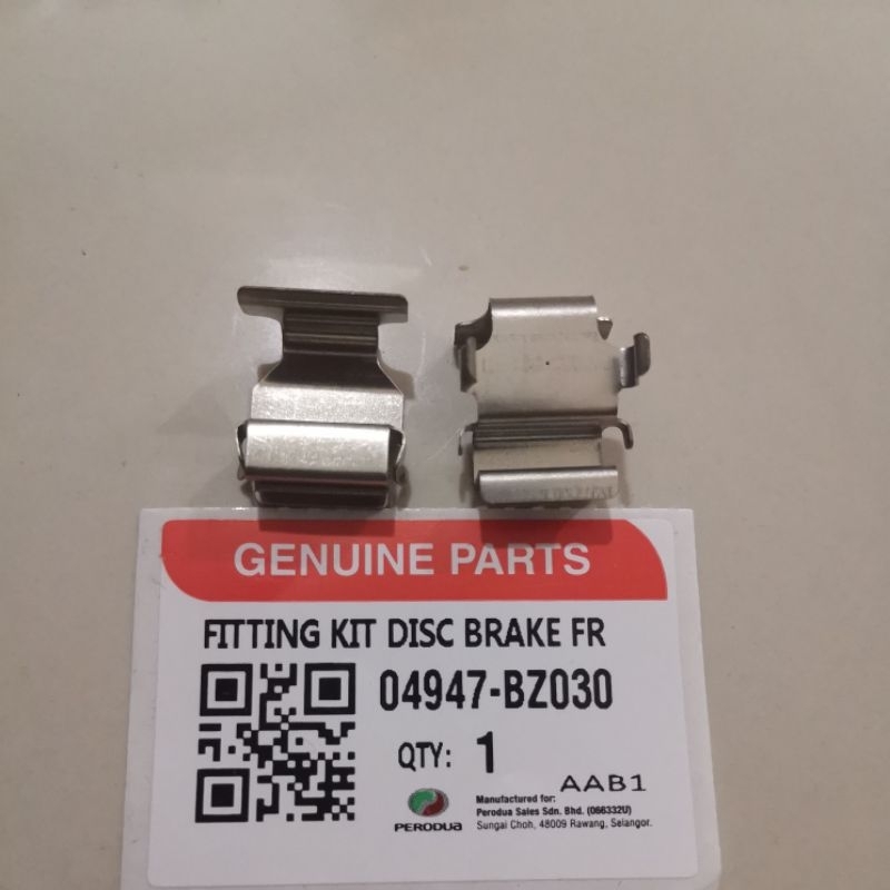 ORIGINAL PERODUA VIVA Disc Brake Clip Front (1pc) | Shopee Malaysia
