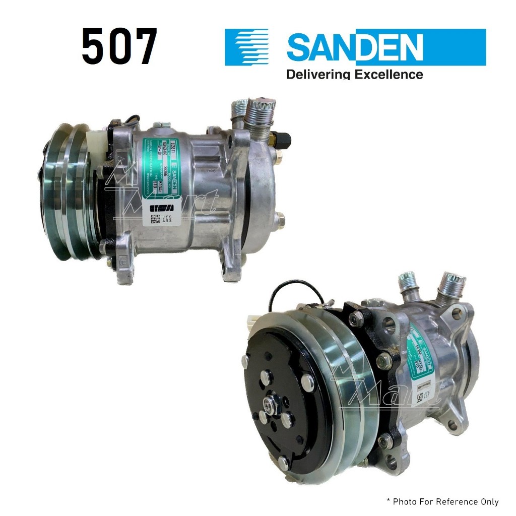 Sanden 507 12v (Oring / Flare) Air Cond Compressor (Original Sanden ...