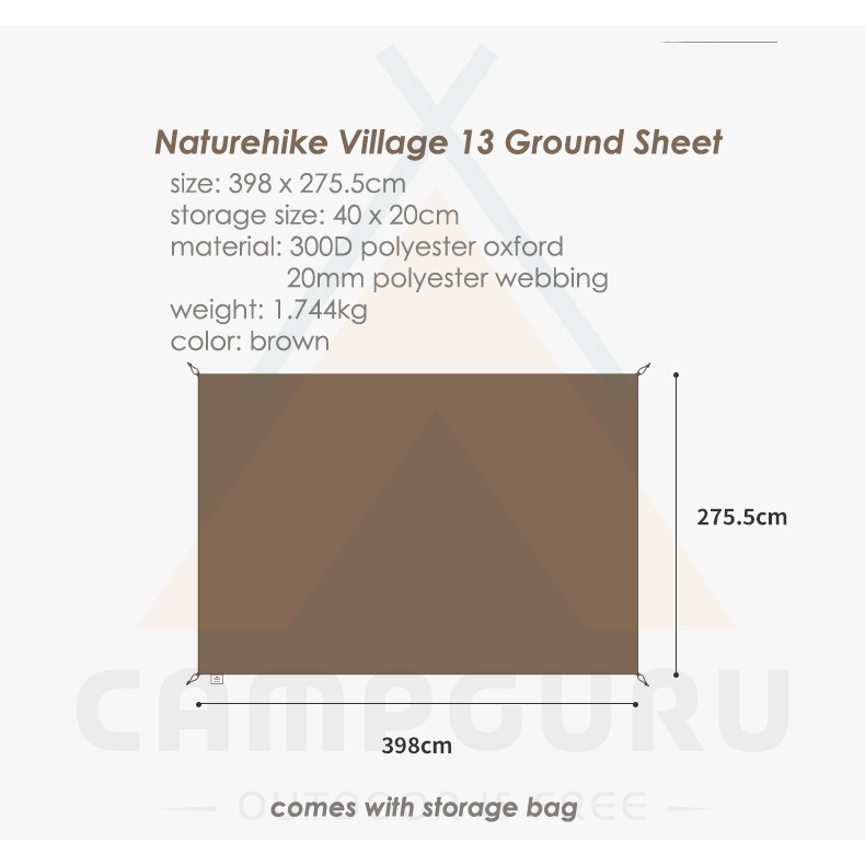 Naturehike Village 13 / Village 6 Groundsheet Ground Sheet 100% ...