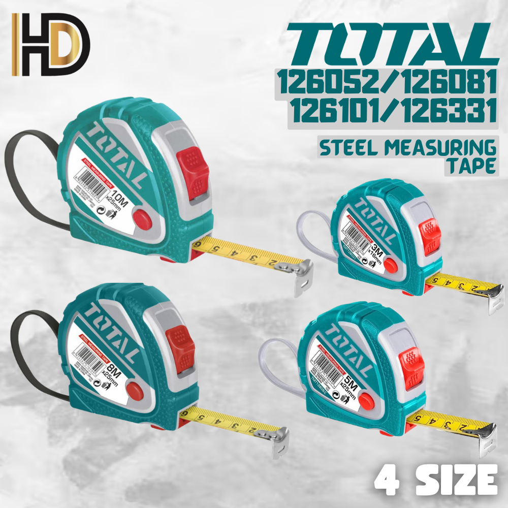 TOTAL Steel Measuring Tape /TMT126052 /TMT126081/TMT126101/TMT126331 ...