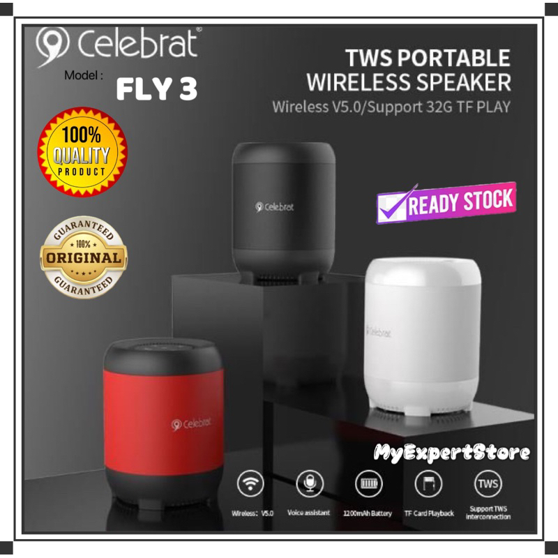 Original Yison Celebrat FLY-3 Wireless Speaker Bluetooth 5.0 TWS ...