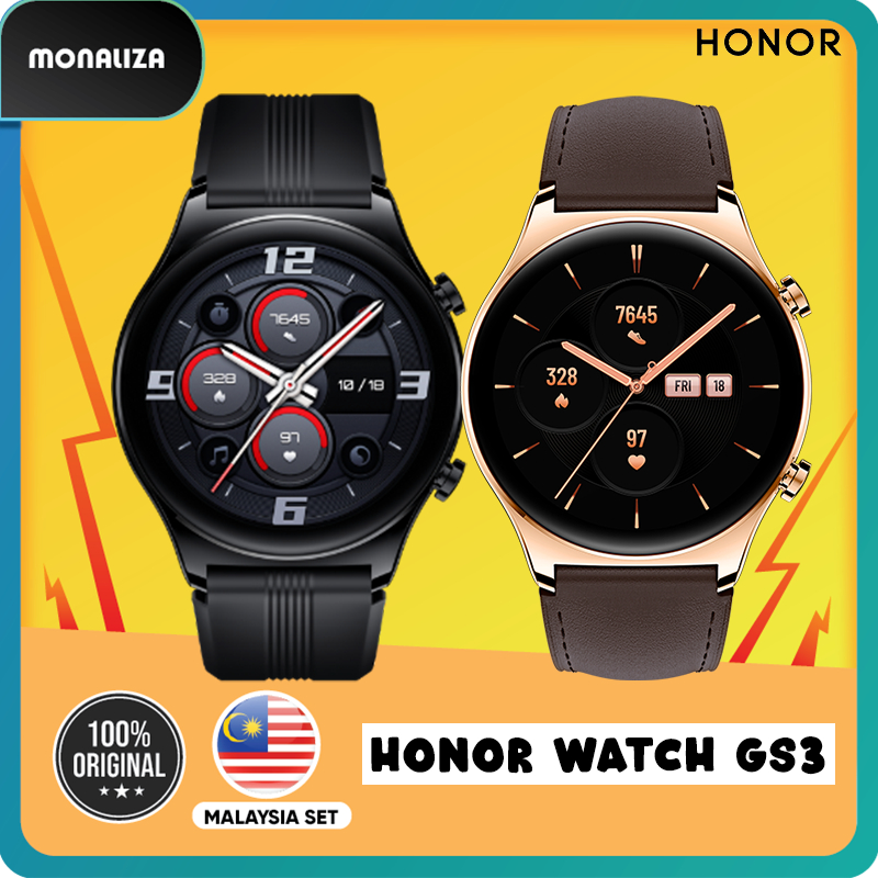 Honor Smartwatch GS3 Midnight Black/Classic Gold | Shopee Malaysia