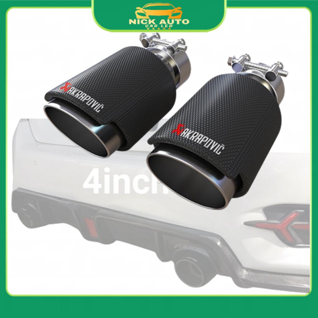 (Single) Akrapovic Carbon Fiber Design Reflective Matte Straight Curved ...