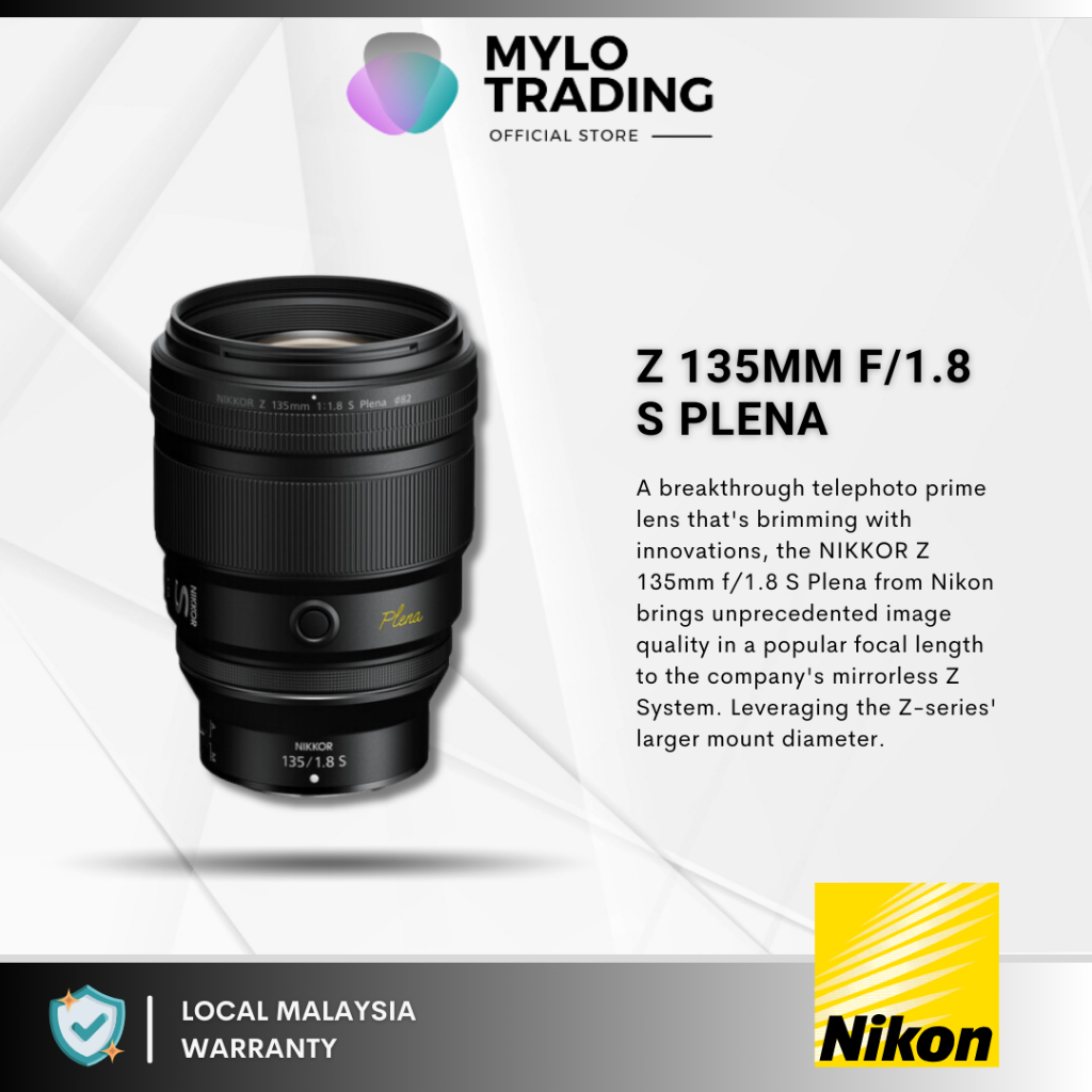 Nikon NIKKOR Z 135mm f/1.8 S Plena Lens | Nikon Malaysia Warranty ...