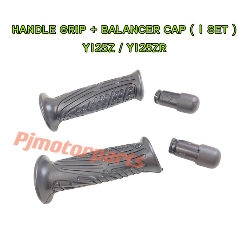 YAMAHA Y125Z Y125ZR 125Z 125ZR ( 1 SET) HANDLE GRIP + BALANCER CAP TEPI ...