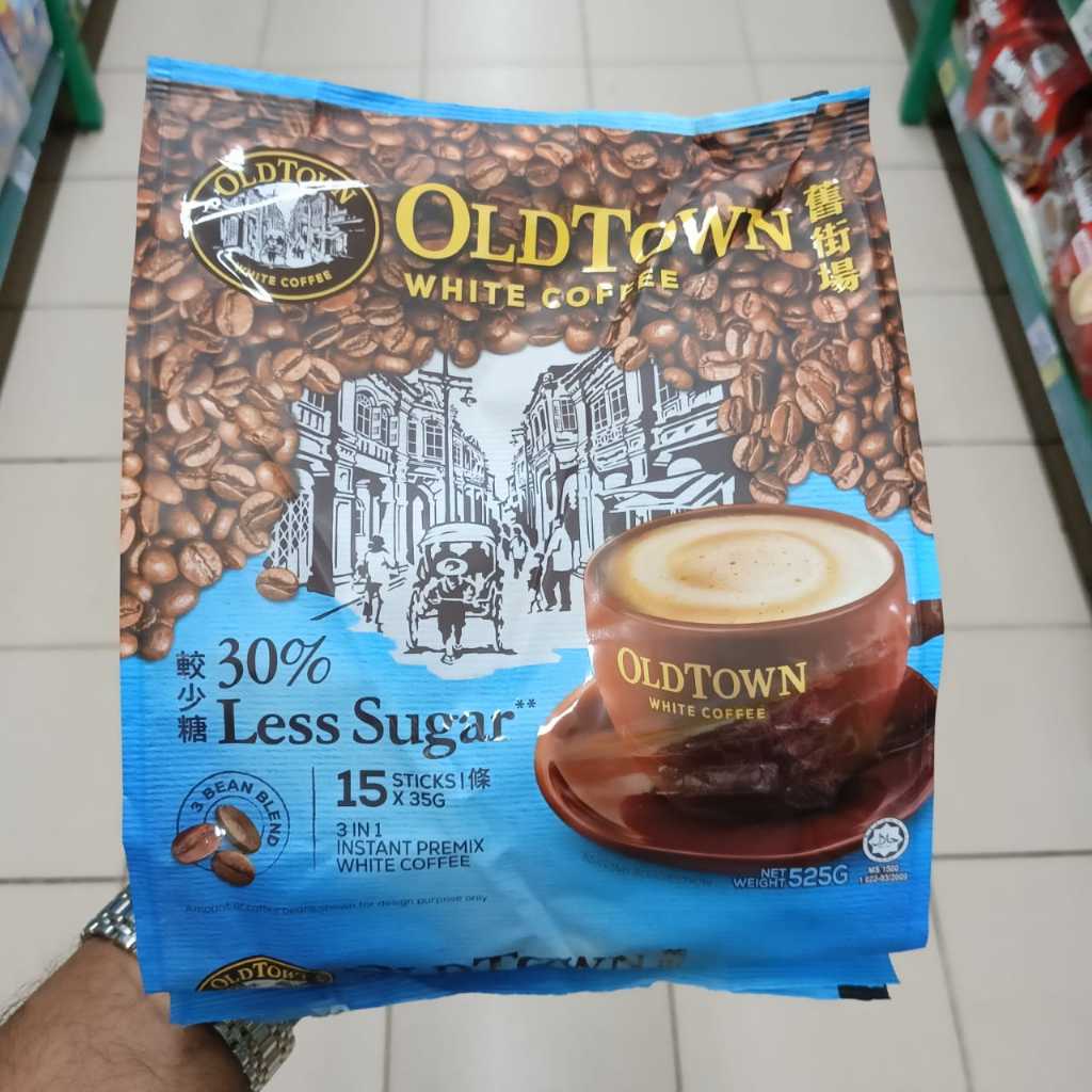 Instant Premix White Coffee 3 in 1 Old Town White Coffee 30% Less Sugar 15s x 35g | Shopee Malaysia