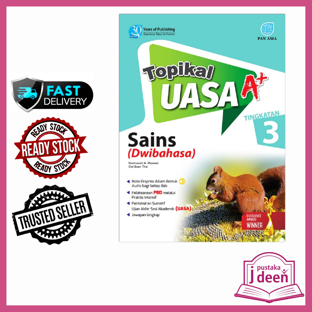 JDEEN BUKU LATIHAN SAINS TINGKATAN 3 - TOPIKAL UASA A+ 2024 | Shopee ...