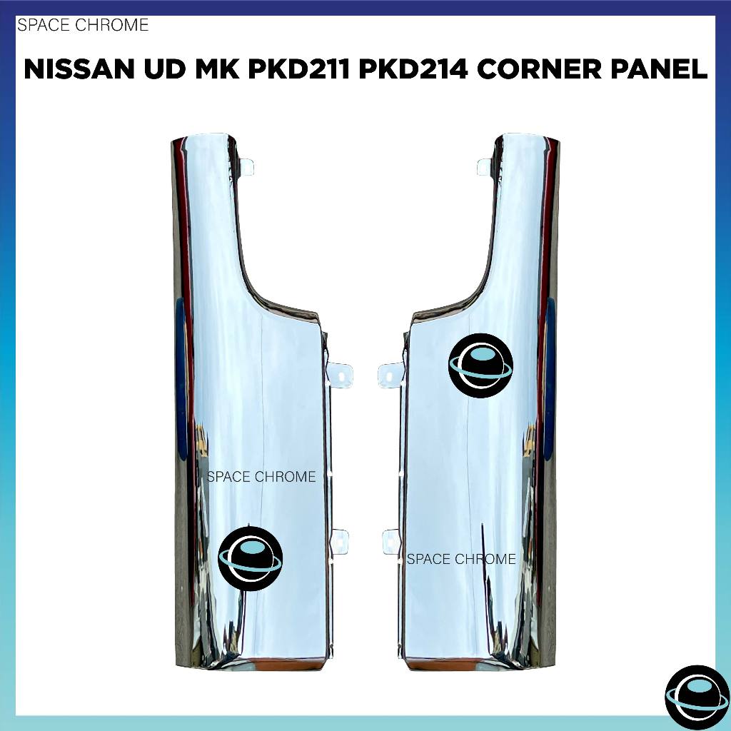 NISSAN UD MK PKD211 PKD214 LKA211 60CM PIPI CHROME Iron CORNER PANEL ...