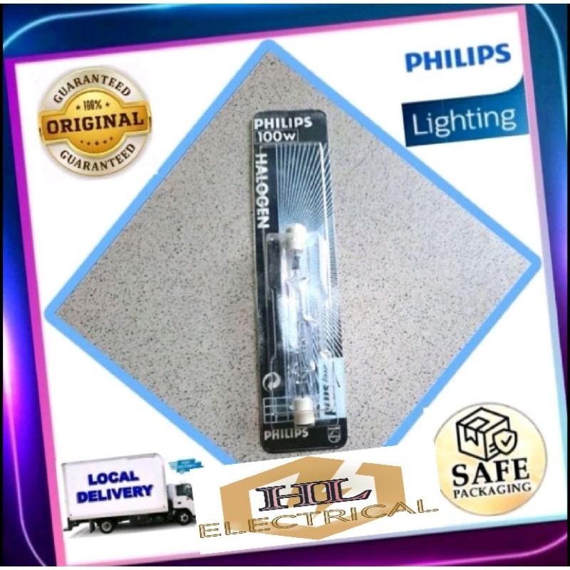 (CLEARANCE STOCK 10 PC) PHILIPS 100WATT HALOGEN TUBE / 78MM | Shopee ...