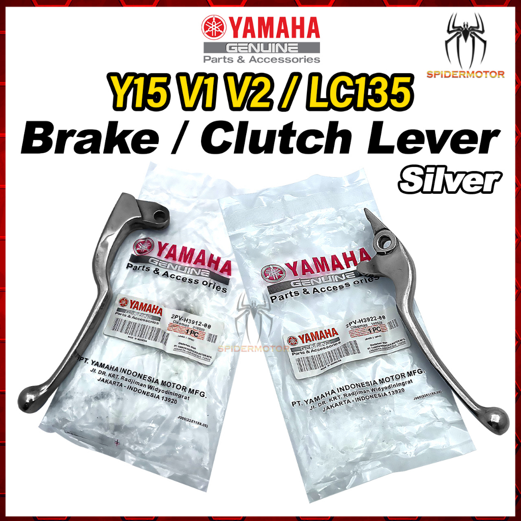 BRAKE LEVER & CLUTCH LEVER CHROME EXCITER ORIGINAL YAMAHA Y15 V1 V2 Y15ZR / LC135 / LC 135 ...