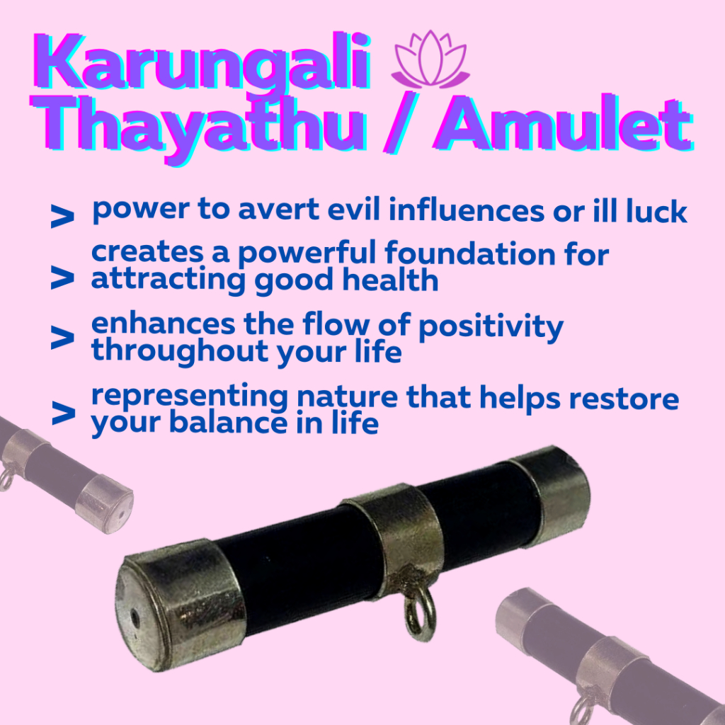 Original Karungali Thayathu / Amulet with Silver Cap | Shopee Malaysia
