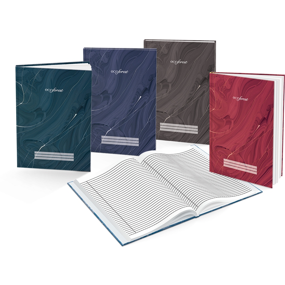 Campap Ecoforest / Forest Series F4 Hard Cover Foolscap Book / Buku Log ...