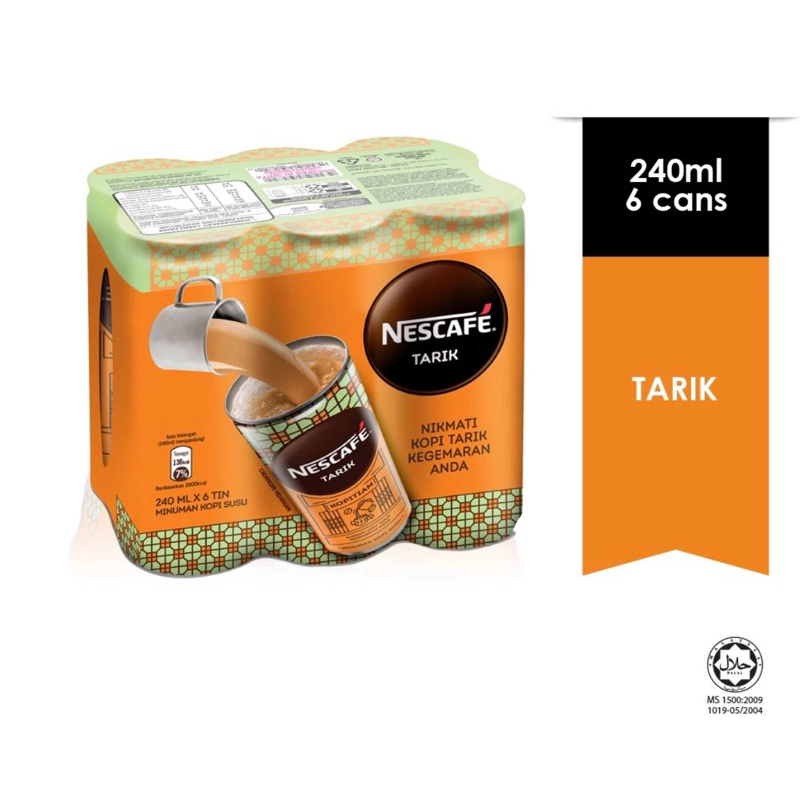 Nescafe Tin Assorted Original , Tarik, Mocha, Latte, Ice Kopitiam (240ml x 6 Cans) | Shopee Malaysia