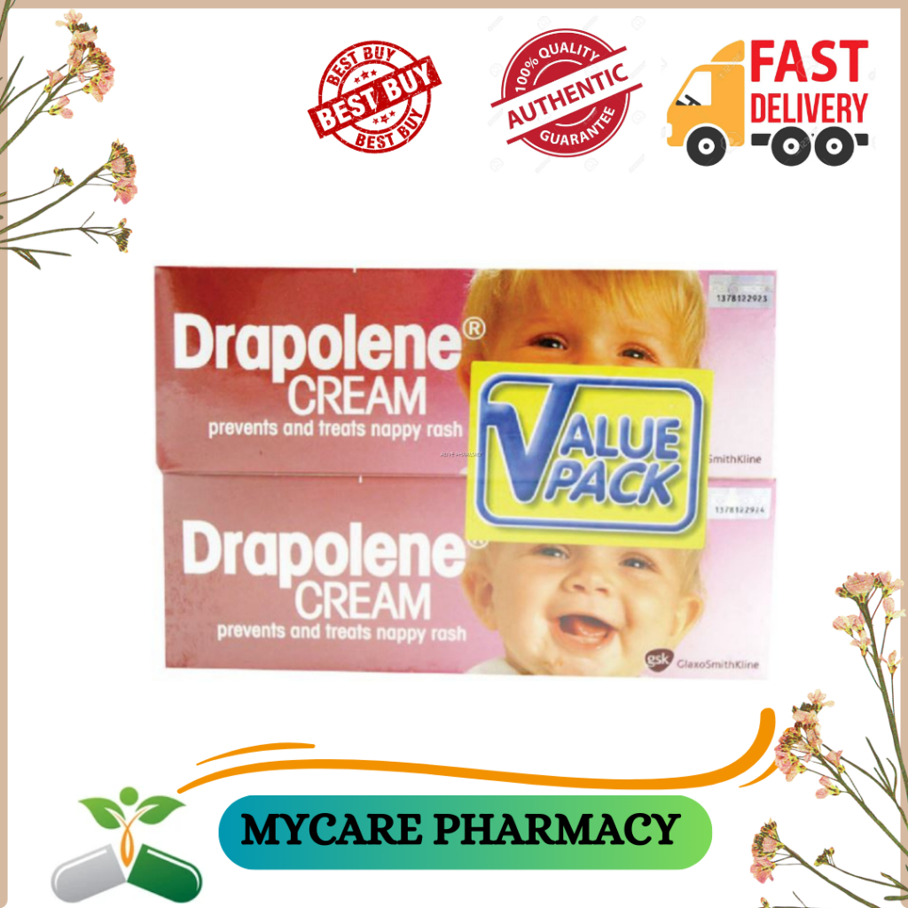 Drapolene Nappy Rash Cream [2x55g] (Value pack) | Shopee Malaysia