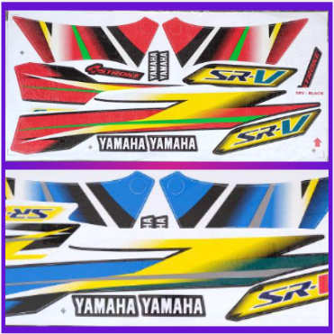 SRV YAMAHA STICKER - Stiker Sticker Body Stripe Cover Set (1) Yamaha Srv SRV | Shopee Malaysia