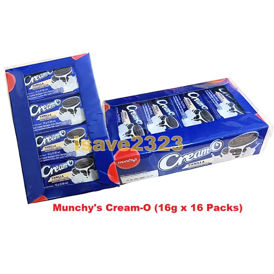 [HALAL] Munchy's Cream -O Vanilla (16g x 16 packs) | Shopee Malaysia
