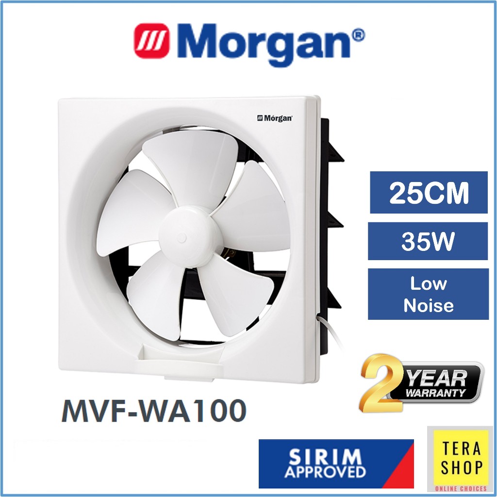 Morgan MVF-WA100 Exhaust Fan 10" Wall Mount Ventilation Fan | Shopee ...