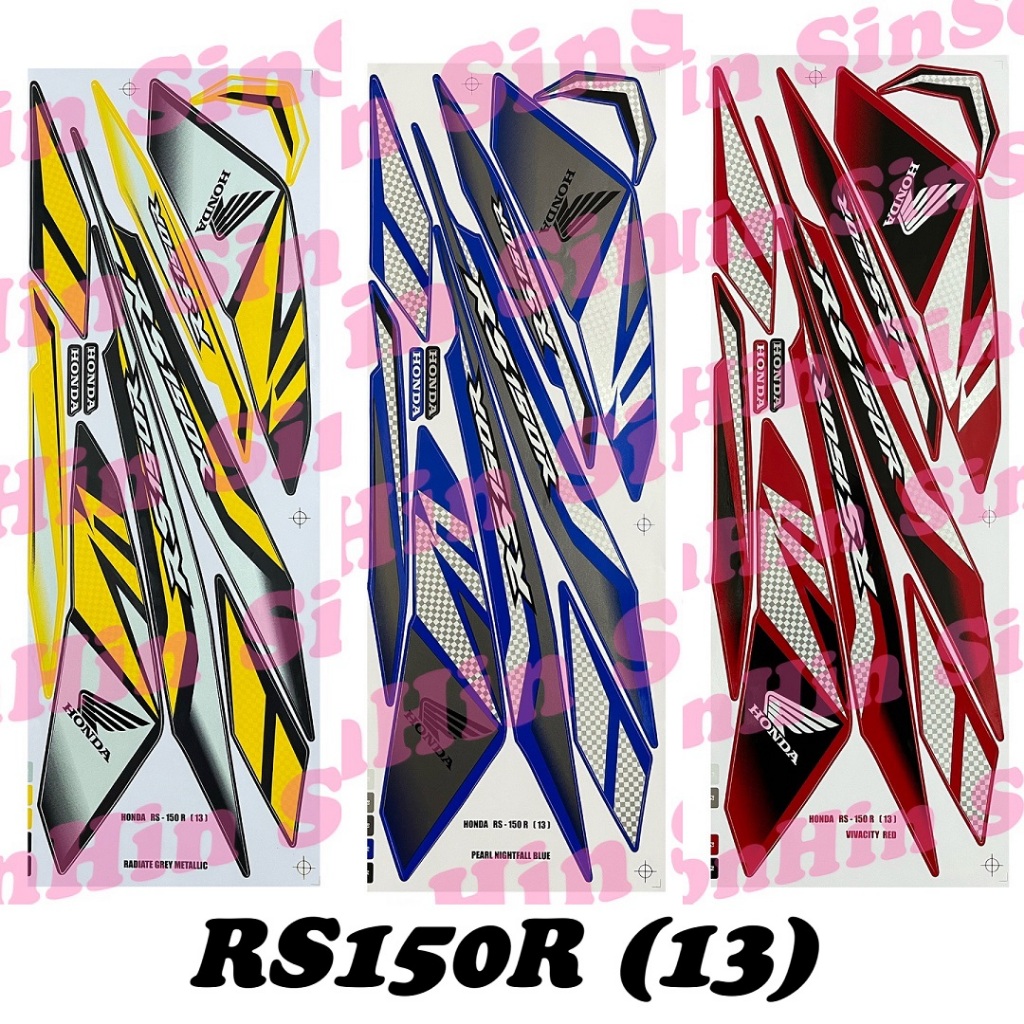 Honda RS150R (13) Body Sticker / Stripe # stiker rs150 150r rs 150 ...