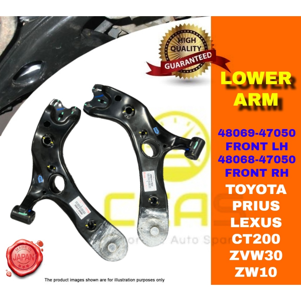 ( 100% ORIGINAL JAPAN )TOYOTA PRIUS ZVW50 2015-2019 FRONT LOWER ARM ...