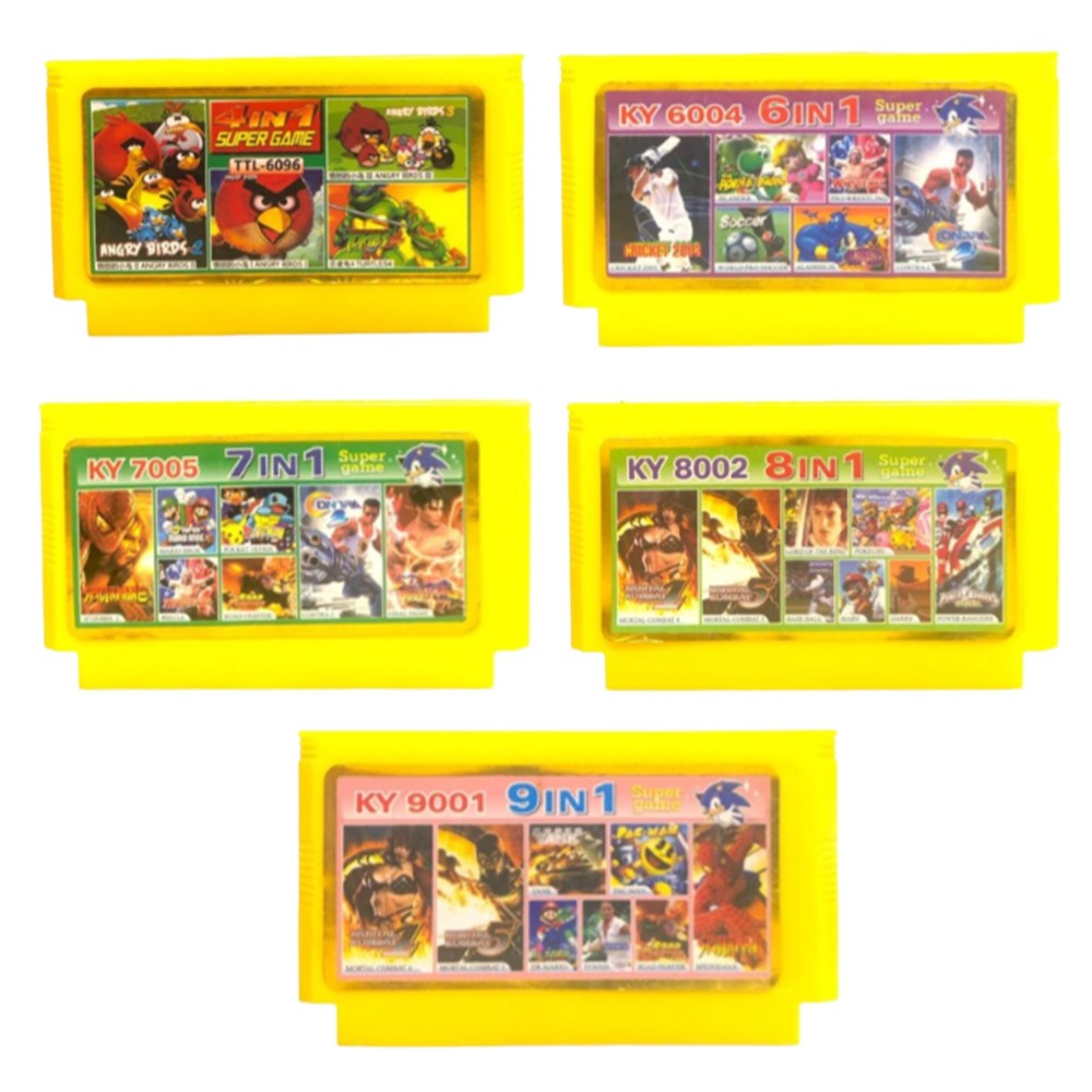 8 Bit Retro Game Tape Yellow Card Game Additional Game Tape For Retro ...