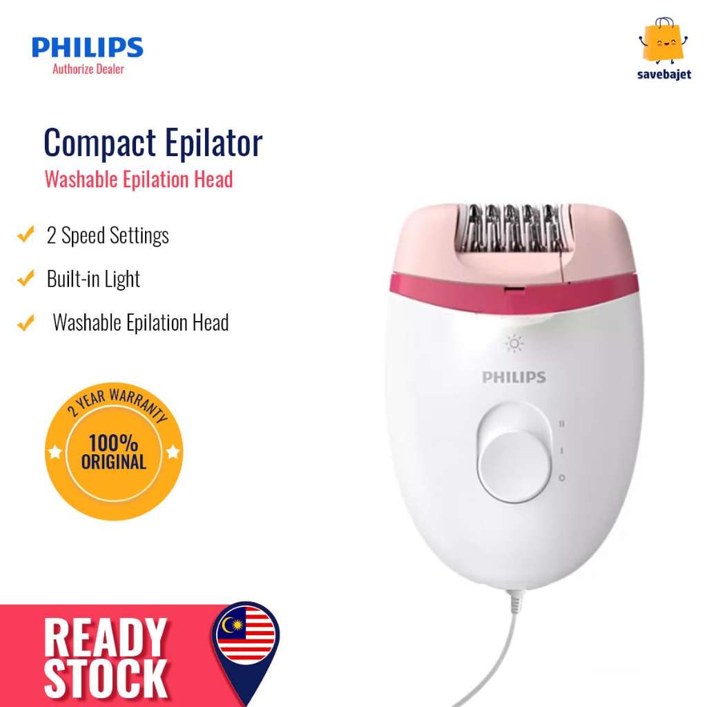 PHILIPS Corded Compact Epilator BRE255/00 BRE255 WSF4810 | Shopee Malaysia