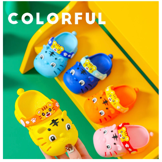 Tiger shoes Kids Boy Girl Sandals Casual Slippers Cute Kids Twins Kasut ...