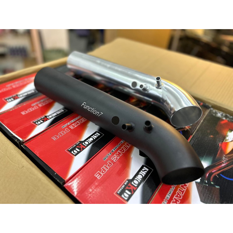 FUNCTION 7 LONG RAM PIPE MATTE BLACK UNIVERSAL OPEN POD AIR INTAKE KIT ...