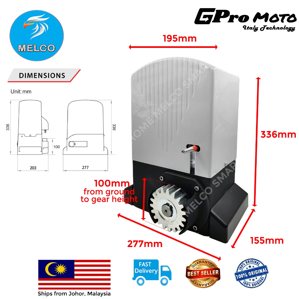 Power gate OFFER Gpro750 AC Sliding Autogate Motor 2000kg ( HEAVY DUTY ...