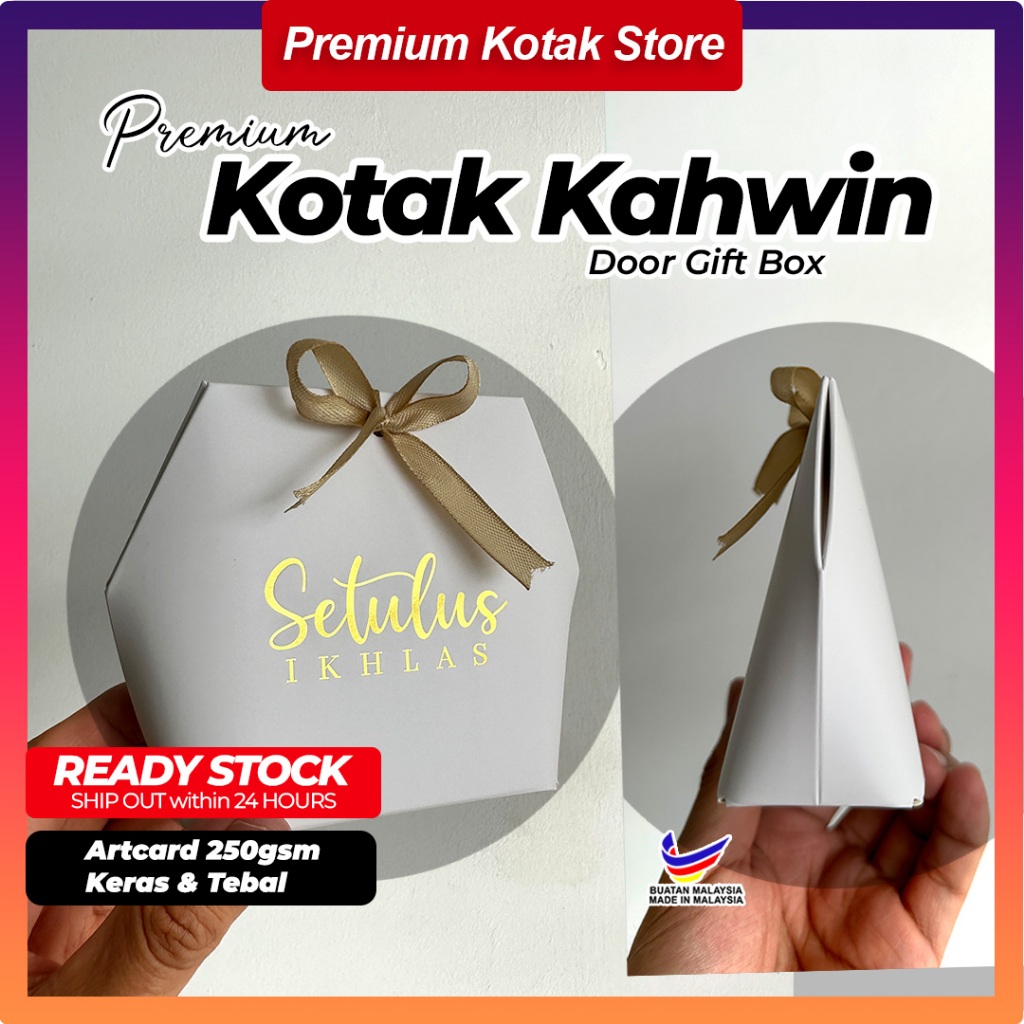 YJL 50pcs Kotak Cenderahati Elegan 50pcs Kotak Kahwin, Wedding Doorgift ...