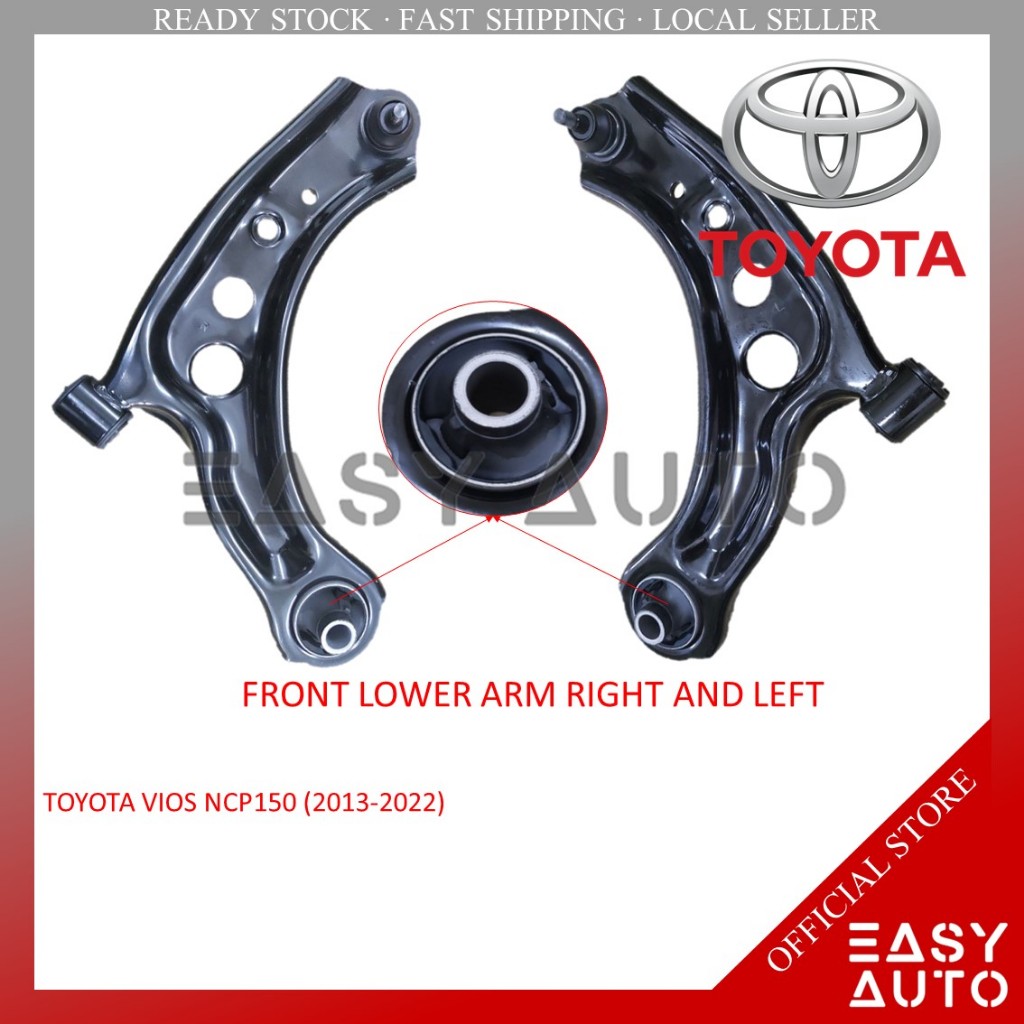 1SET 2 PIECES !! TOYOTA VIOS NCP150 (2013 - 2023) -FRONT LOWER ARM ...