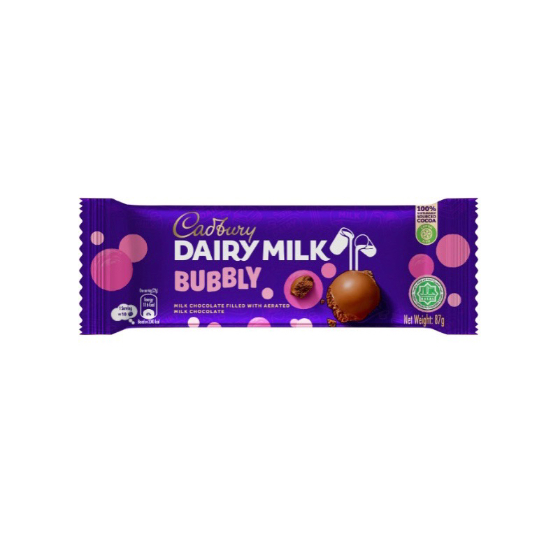 Cadbury Dairy Milk Bubbly Chocolate Bar at Makayla Hampton blog