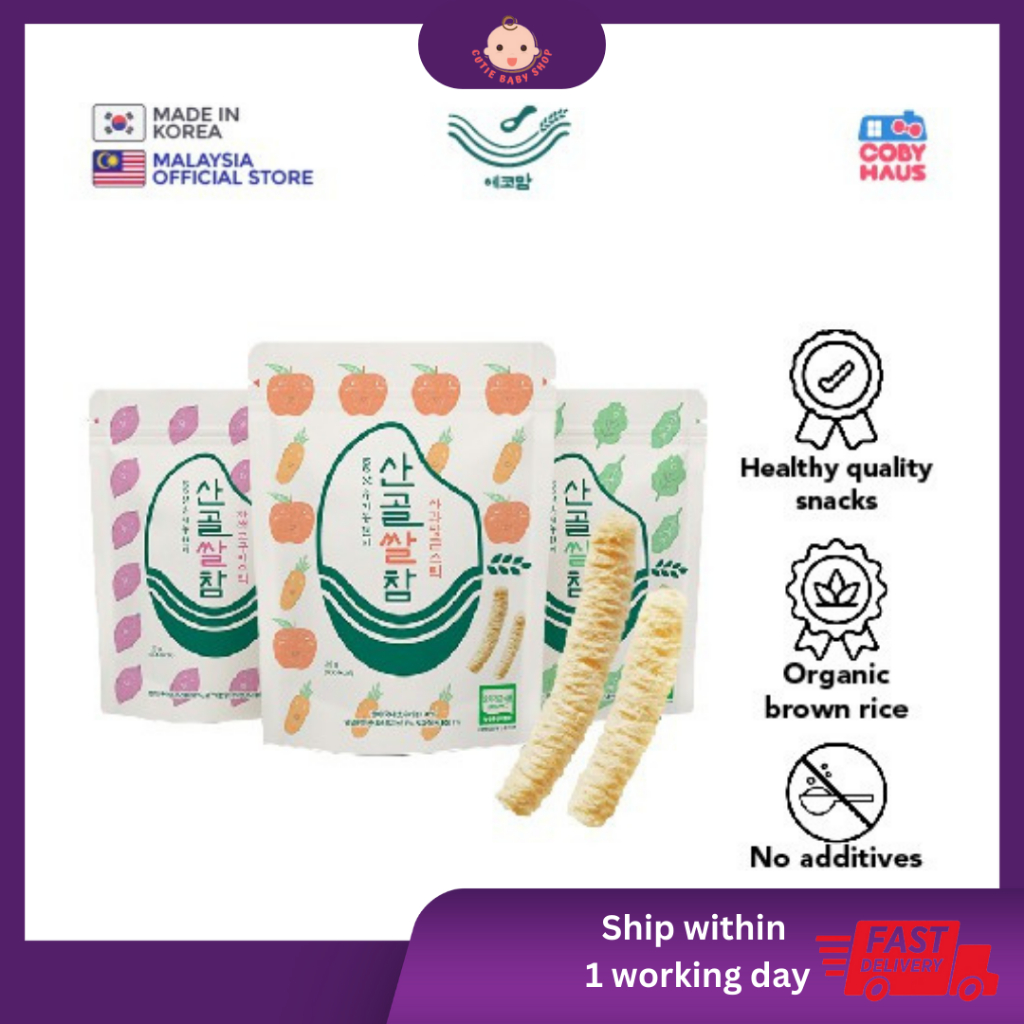 ECOMOM Sangol Healthy Kids Rice Puffs & Rice Stick | Shopee Malaysia