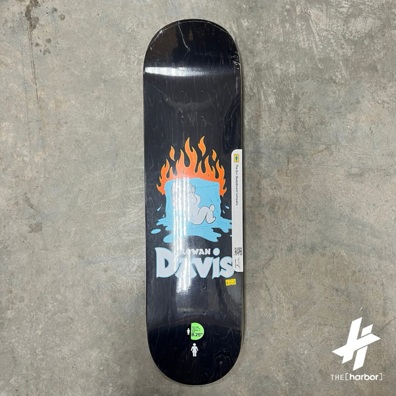 GIRL SKATEBOARDS Girl One Off Rowan Davis 8.25" G052 Shape Skateboard ...