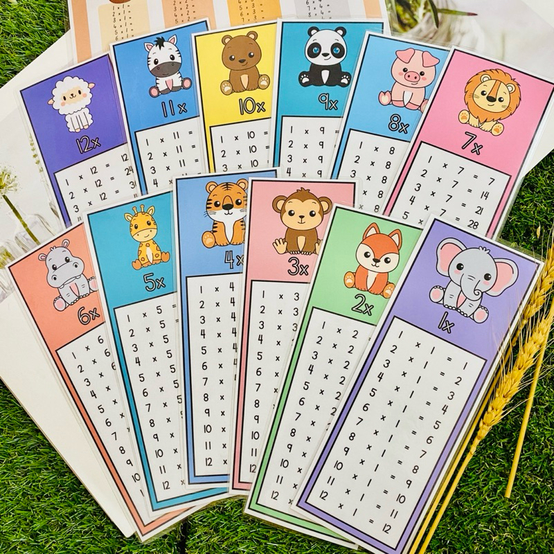 106 Multiplication Table Card·1-12乘法表教材】Busy Book｜Montessori Early ...