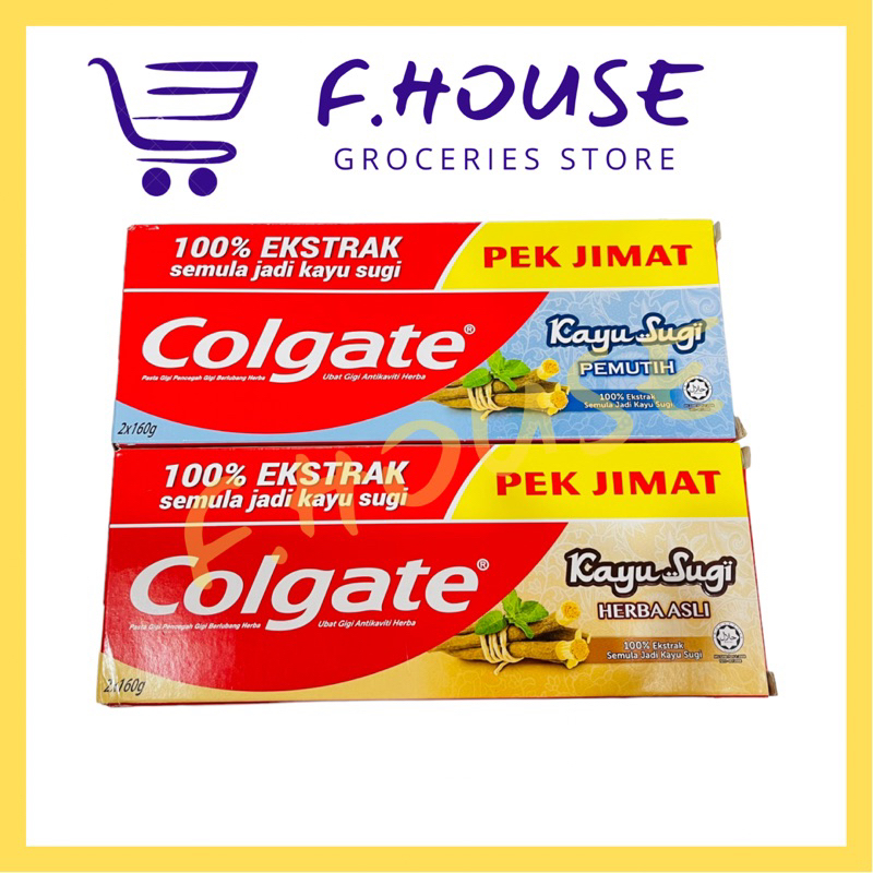 Colgate Kayu Sugi Original / Whitening Toothpaste Valuepack (160g x 2’s ...