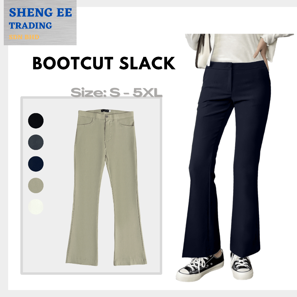 SE Ladies Wear Seluar Office Slack Bootcut Perempuan Office Slack ...