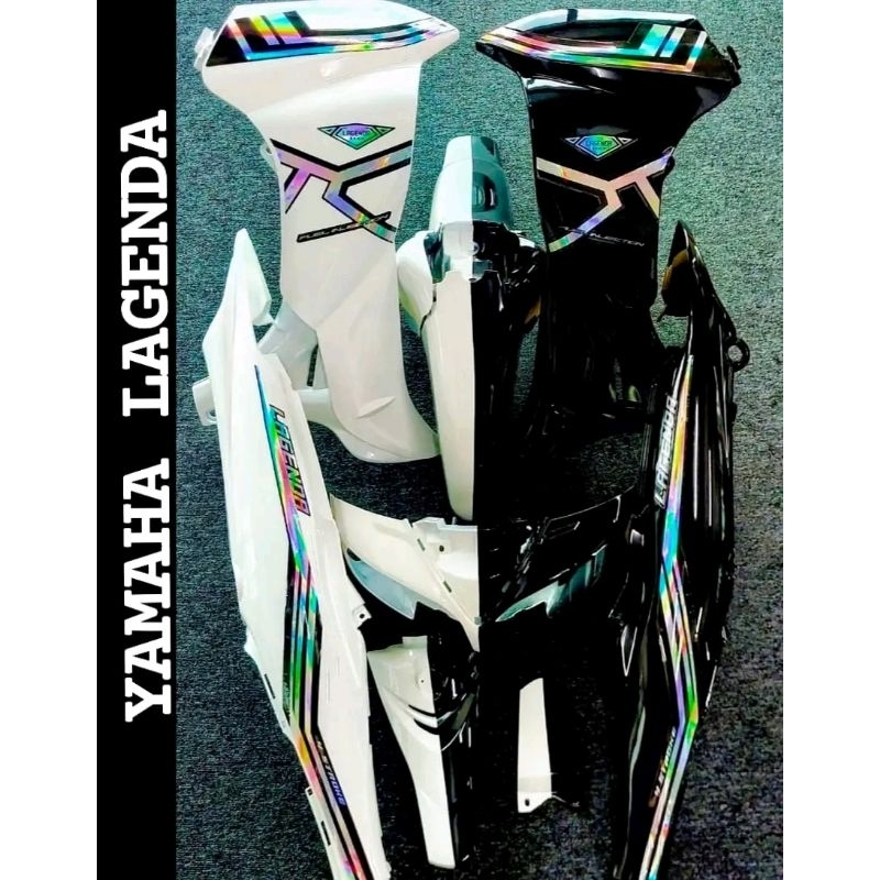 COVERSET YAMAHA LAGENDA NEW 110 110Z 110ZR STICKER CHROME (SIAP TAMPAL ...