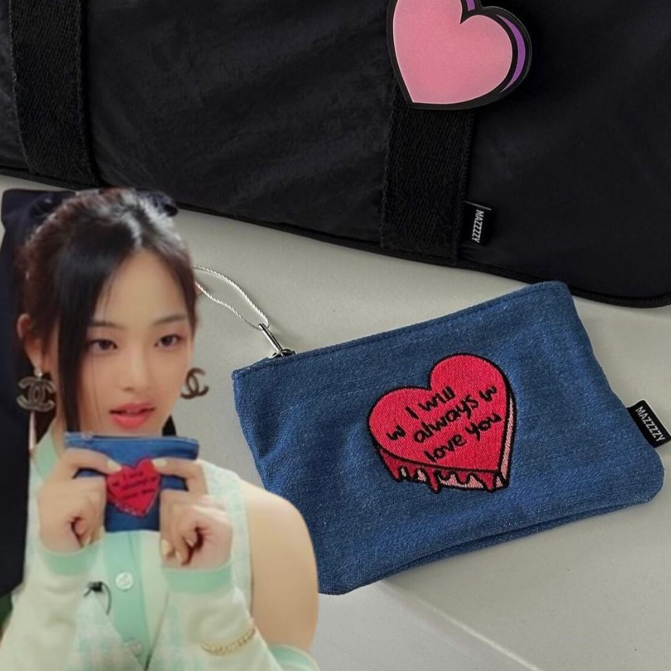 Pre-Order | Mazzzzy Cake Embroidery Denim Pouch (NewJeans Minji's Pick ...