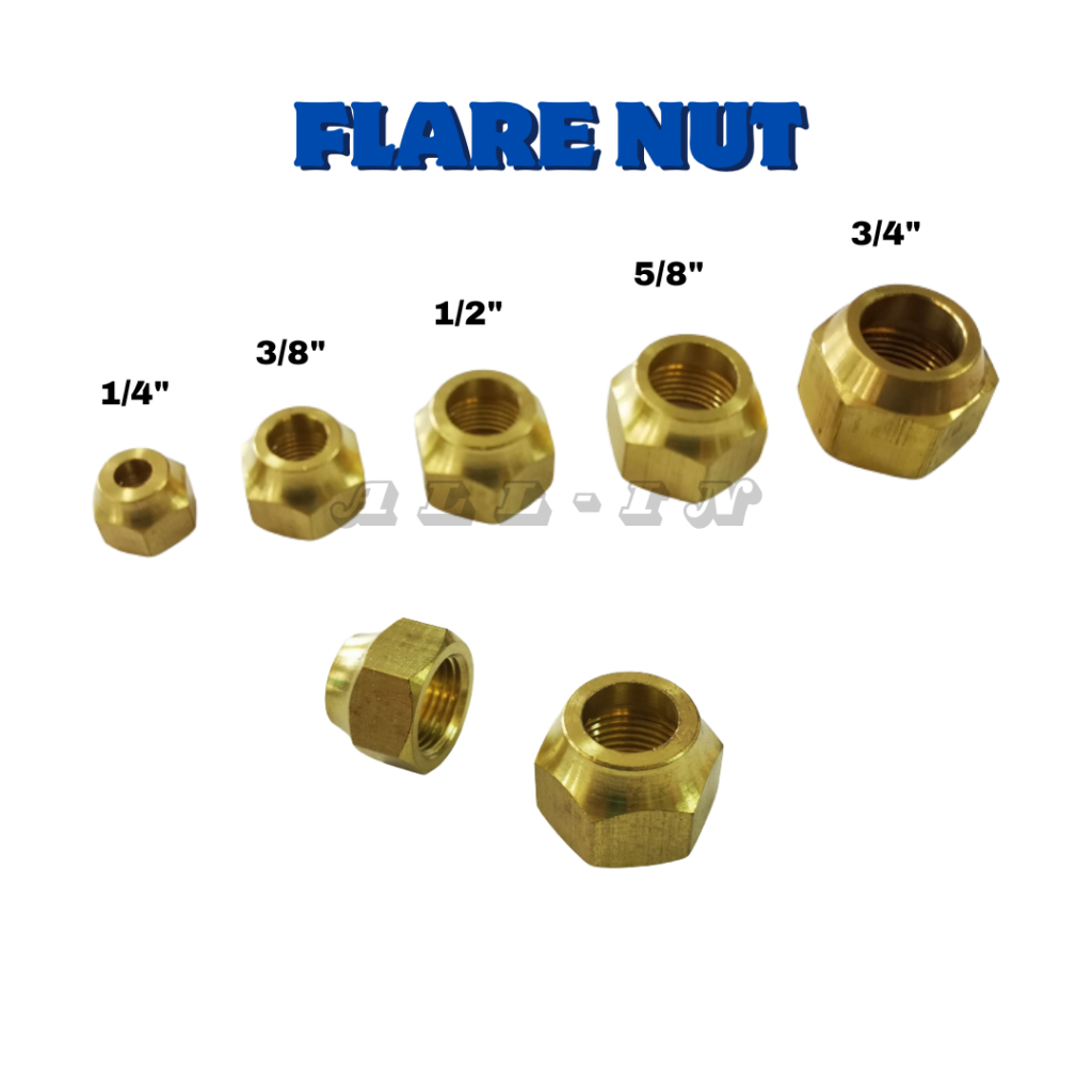 Copper Flare Nut for Copper Tubing 1/4", 3/8", 1/2", 5/8", 3/4" ( Price ...