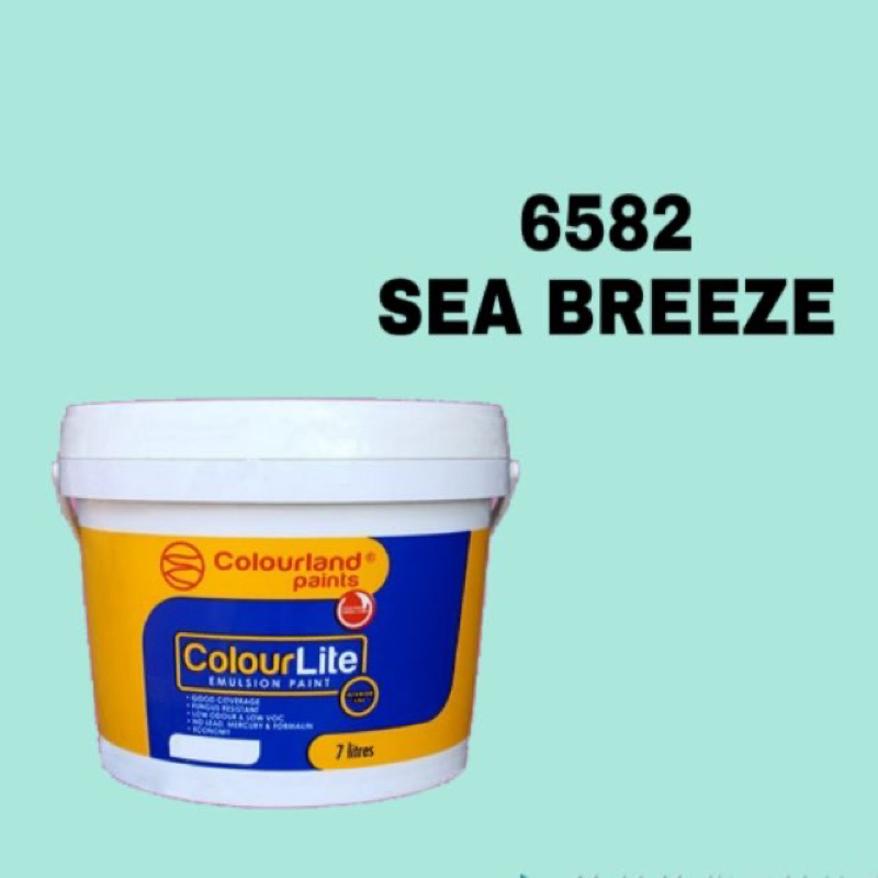[READY STOCK] 7LITRE COLOURLAND COLOURLITE EMULSION PAINT (6582 SEA ...