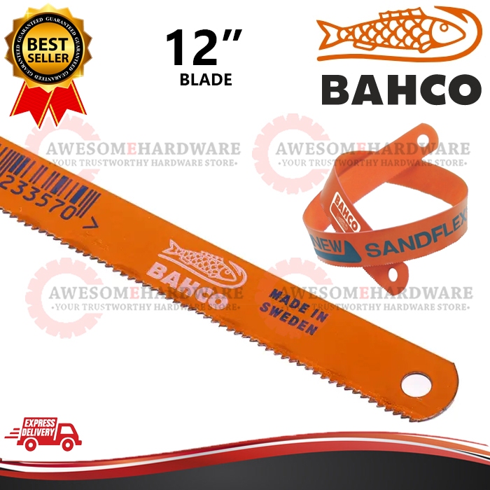 BAHCO SWEDEN SANDFLEX 12" HACKSAW BLADE BI-METAL 18T/24T | Shopee Malaysia