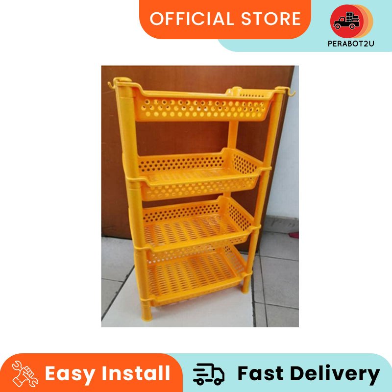 P2U 3V Rak Plastik Petak 4 tingkat / Rak 4 Tingkat / Rak Plastik ...