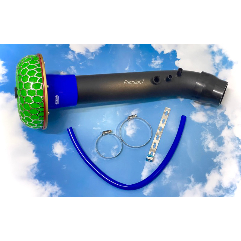 (Combo Set)Aluminium Silver/Matte Black Long Ram Pipe 76mm 3'' PROTON ...