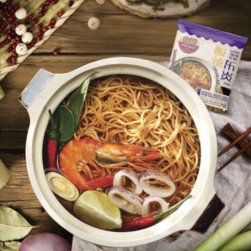 Pak Chan Seafood Tom Yam Yee Mee 120g / 老陈酸辣东炎伊面 120g | Shopee Malaysia